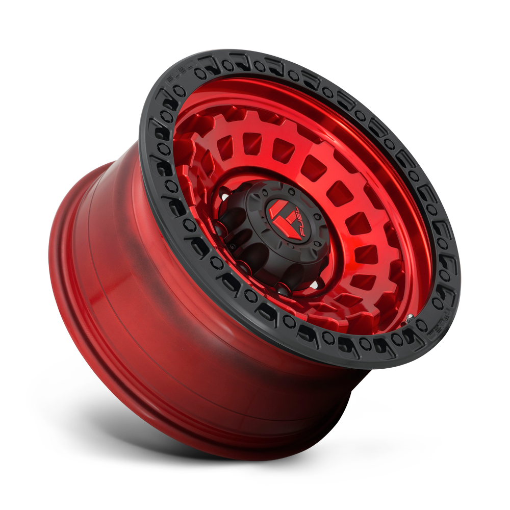 FUEL l ZEPHYR Model D632 CANDY RED BLACK BEAD RING